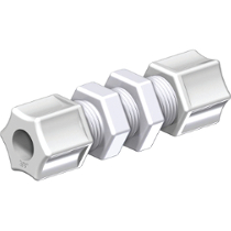 Kynar Bulkhead Union Compression Fitting | TBL Plastics